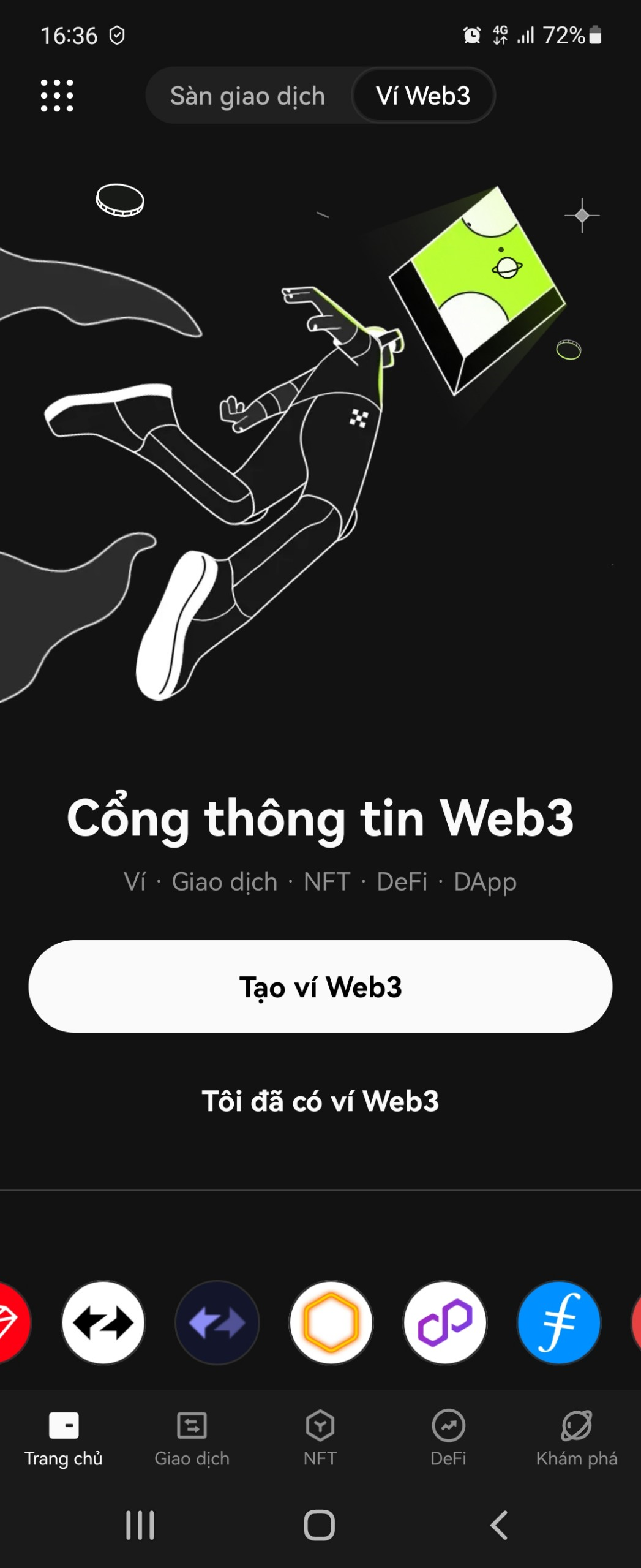 Hướng dẫn sử dụng và review ví OKX Web 3 – Trade Coin Future